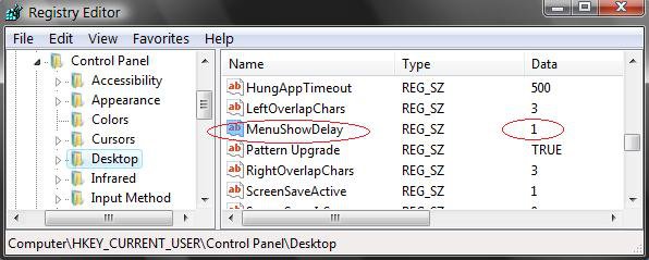 Menu Show Delay Time | Vista Forums