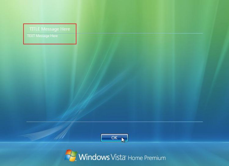 Logon Title and Text Message | Vista Forums