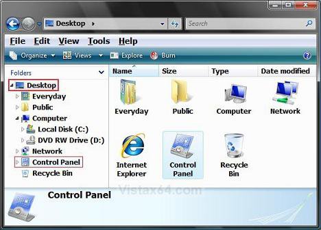 Control Panel Desktop Icon | Vista Forums