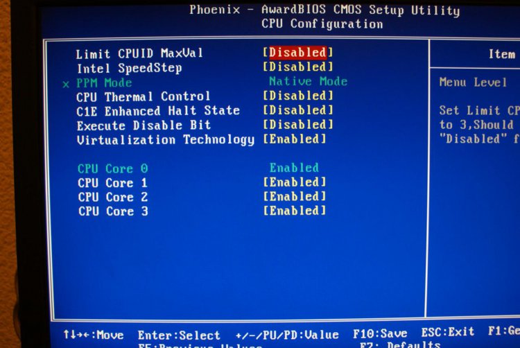 Where is c1e setting! | Vista Forums