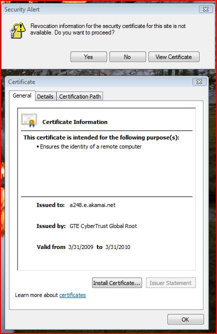pop up box revocation certificates | Vista Forums