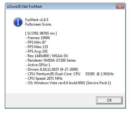 Is this a good furmark score? | Vista Forums
