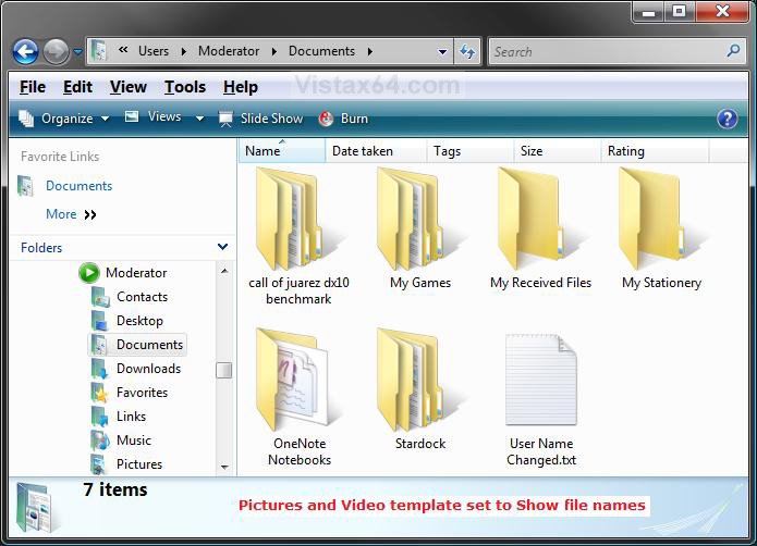 Folder Window Icon Text Hide Or Show File Names Vista Forums