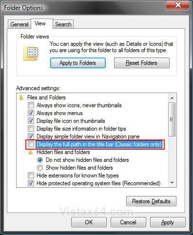 How To Show Full File Path In Windows File Explorer