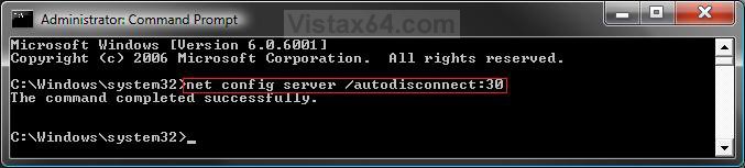 Network Idle Session Time to Automatically Disconnect | Vista Forums