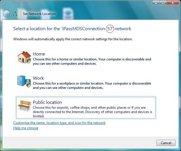 Set Network Location popup upon connection. | Vista Forums